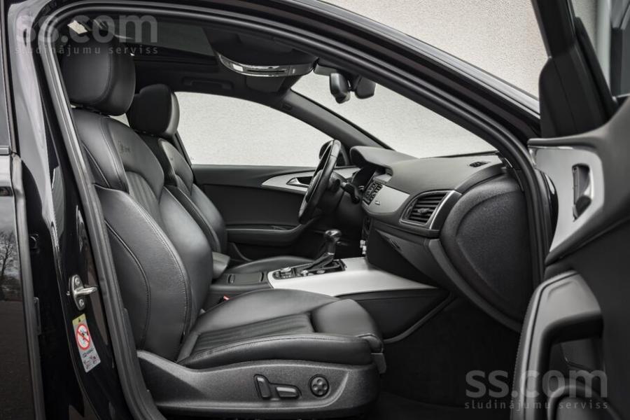 Black Audi A6 2014 in Riga, with an engine capacity of 3.00 L and mileage of 248 thousand km for 15500 €, photo 9 on AUTOMOTO.COM.LV