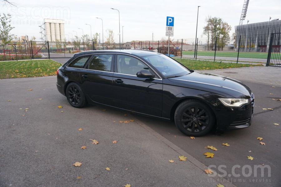 Black Audi A6 2014 in Riga, with an engine capacity of 3.00 L and mileage of 316 thousand km for 10000 €, photo 4 on AUTOMOTO.COM.LV