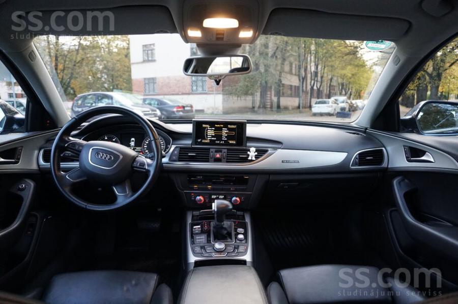 Black Audi A6 2014 in Riga, with an engine capacity of 3.00 L and mileage of 316 thousand km for 10000 €, photo 9 on AUTOMOTO.COM.LV