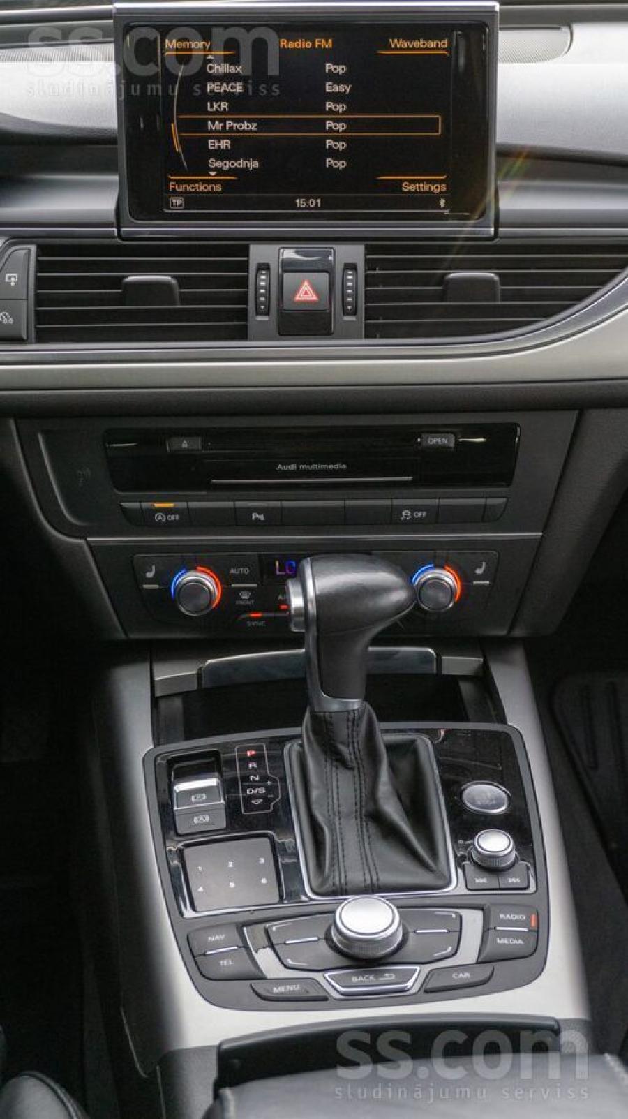 Melns Audi A6 2014 Rīga, ar dzinēja tilpumu 3.00 L un nobraukumu 278 tūkst. km par 8990 €, foto 14 vietnē AUTOMOTO.COM.LV