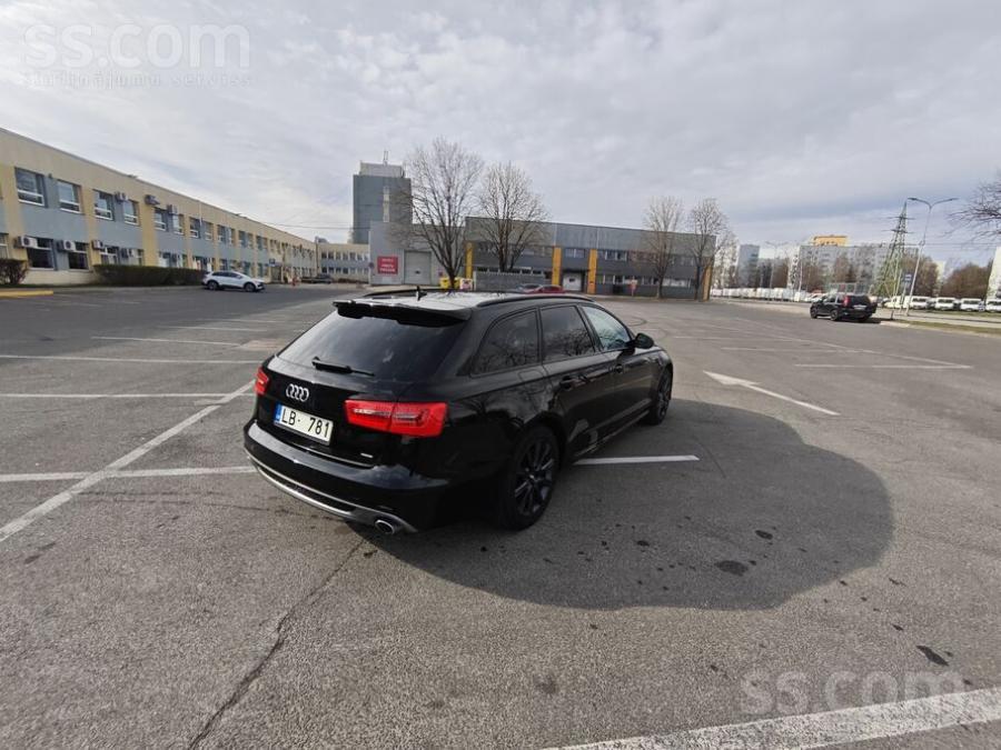 Black Audi A6 2014 in Riga, with an engine capacity of 3.00 L and mileage of 385 thousand km for 13600 €, photo 4 on AUTOMOTO.COM.LV