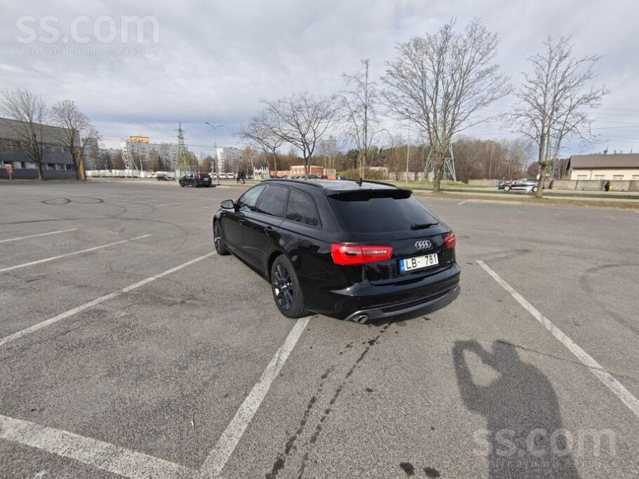 Black Audi A6 2014 in Riga, with an engine capacity of 3.00 L and mileage of 385 thousand km for 13600 €, photo 5 on AUTOMOTO.COM.LV