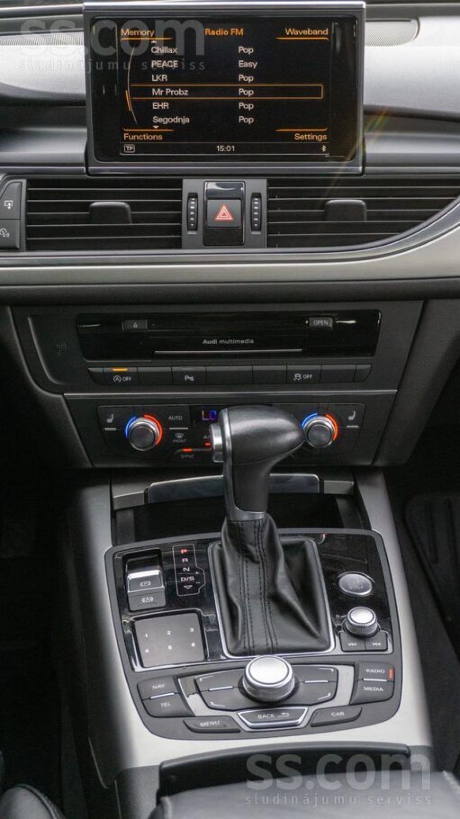 Melns Audi A6 2014 Rīga, ar dzinēja tilpumu 3.00 L un nobraukumu 278 tūkst. km par 7890 €, foto 13 vietnē AUTOMOTO.COM.LV
