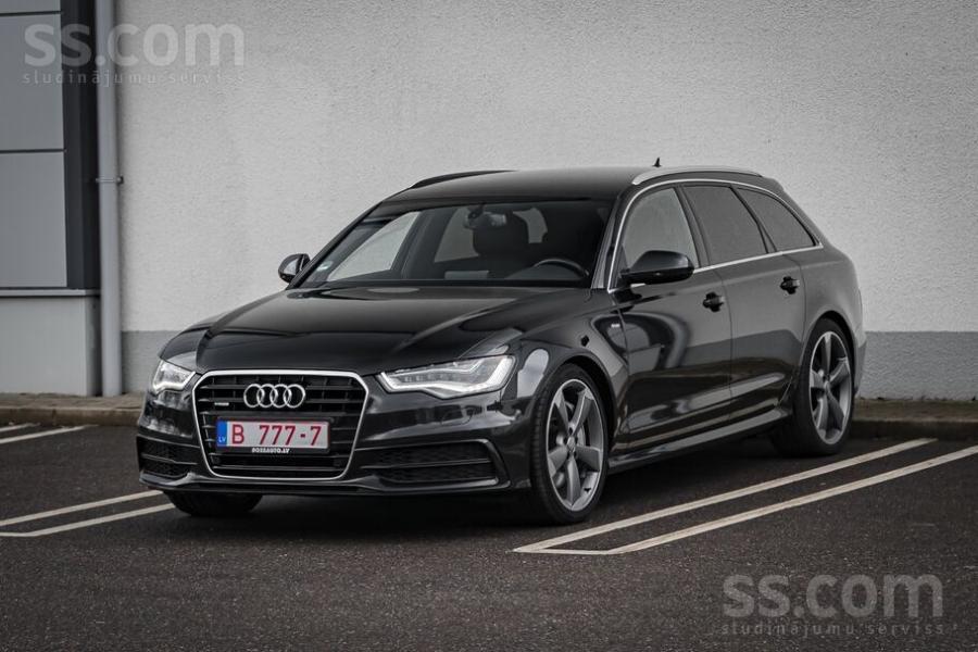 Black Audi A6 2014 in Riga, with an engine capacity of 3.00 L and mileage of 226 thousand km for 16500 €, photo 1 on AUTOMOTO.COM.LV