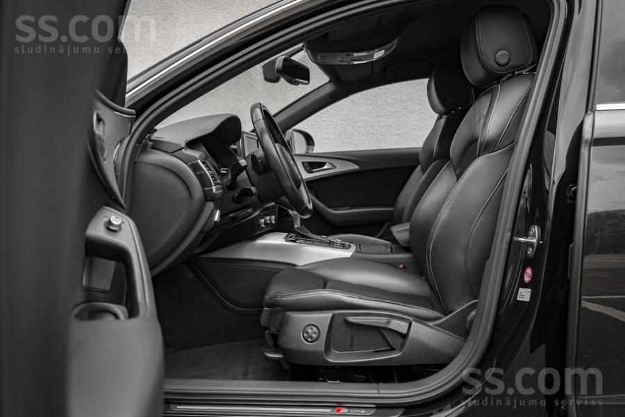 Black Audi A6 2014 in Riga, with an engine capacity of 3.00 L and mileage of 226 thousand km for 16500 €, photo 13 on AUTOMOTO.COM.LV