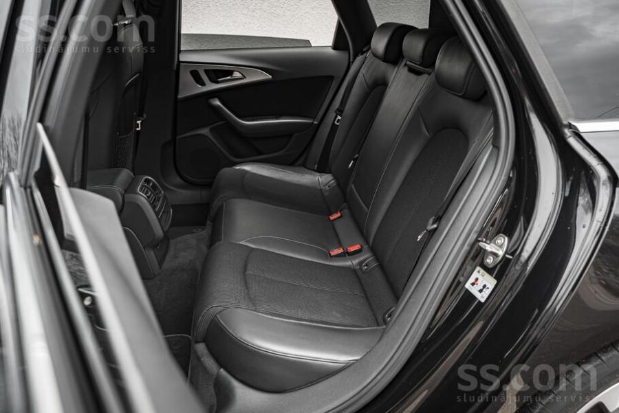 Black Audi A6 2014 in Riga, with an engine capacity of 3.00 L and mileage of 226 thousand km for 16500 €, photo 15 on AUTOMOTO.COM.LV