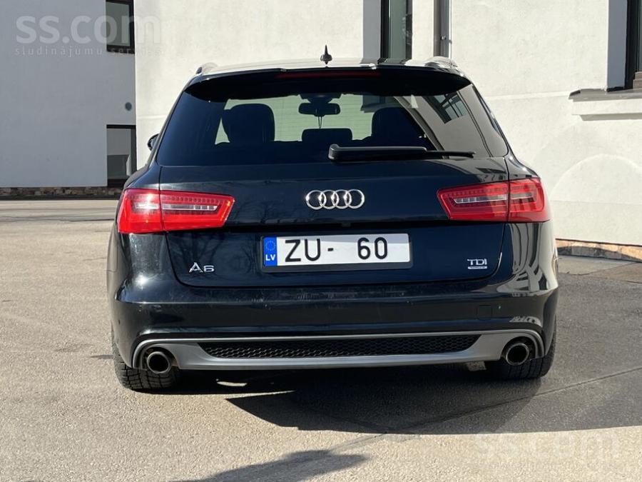 Melns Audi A6 2014 Madona, ar dzinēja tilpumu 3.00 L un nobraukumu 315 tūkst. km par 12500 €, foto 1 vietnē AUTOMOTO.COM.LV