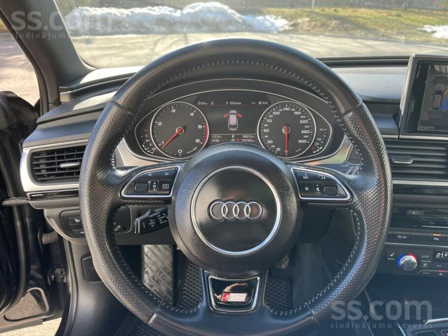 Melns Audi A6 2014 Madona, ar dzinēja tilpumu 3.00 L un nobraukumu 315 tūkst. km par 12500 €, foto 18 vietnē AUTOMOTO.COM.LV