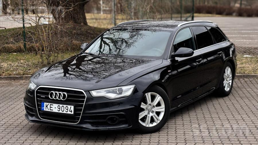 Black Audi A6 2014 in Riga, with an engine capacity of 3.00 L and mileage of 226 thousand km for 10990 €, photo 1 on AUTOMOTO.COM.LV