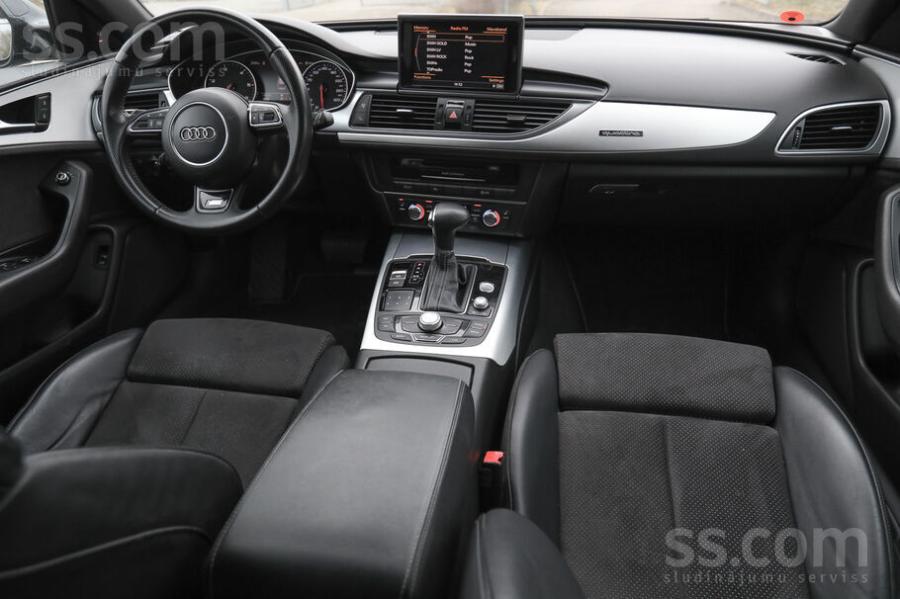 Black Audi A6 2014 in Riga, with an engine capacity of 3.00 L and mileage of 226 thousand km for 10990 €, photo 7 on AUTOMOTO.COM.LV