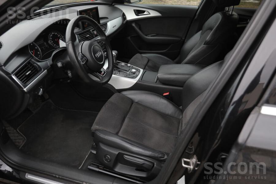 Black Audi A6 2014 in Riga, with an engine capacity of 3.00 L and mileage of 226 thousand km for 10990 €, photo 8 on AUTOMOTO.COM.LV