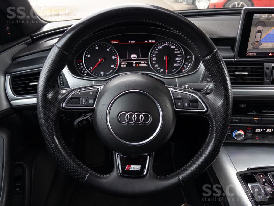 Black Audi A6 2014 in Riga, with an engine capacity of 3.00 L and mileage of 226 thousand km for 10990 €, photo 13 on AUTOMOTO.COM.LV