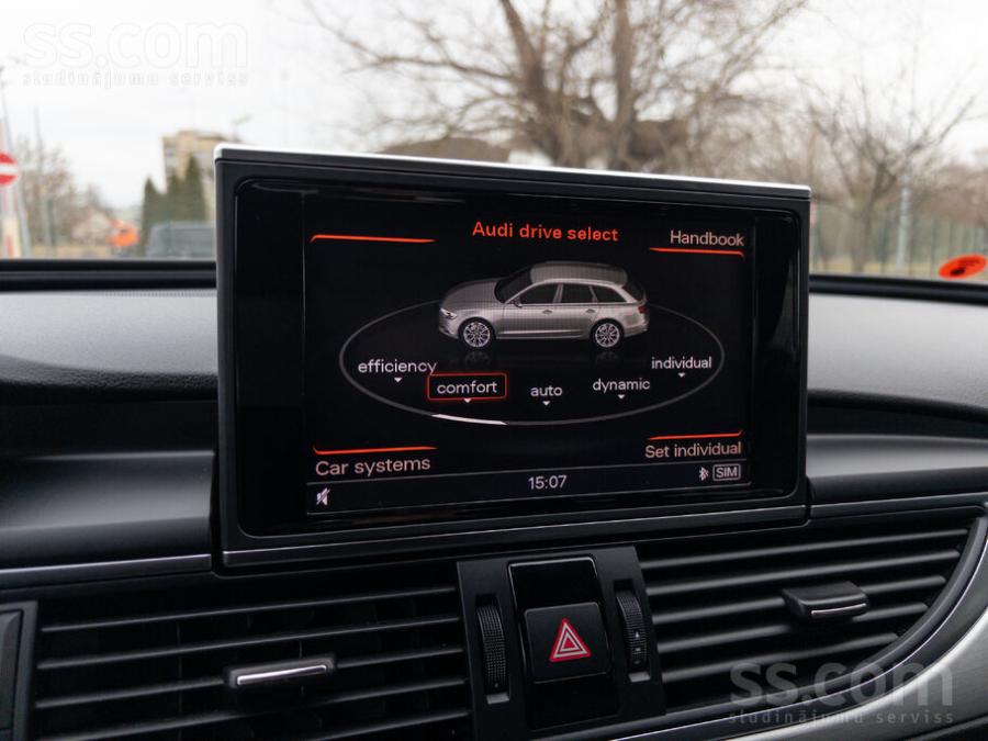 Black Audi A6 2014 in Riga, with an engine capacity of 3.00 L and mileage of 226 thousand km for 10990 €, photo 16 on AUTOMOTO.COM.LV