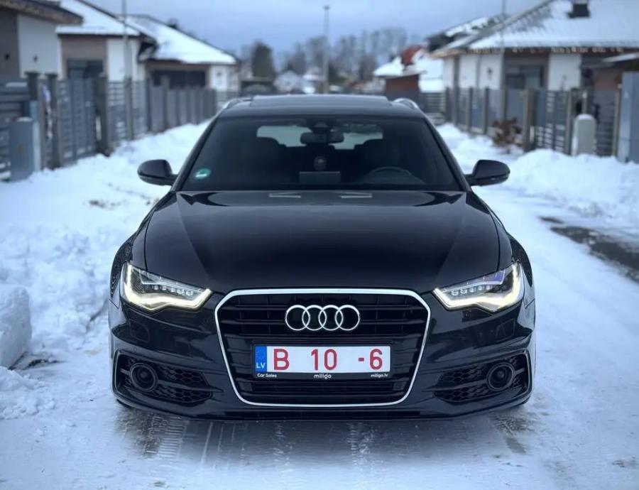 Black Audi A6 2014 in Jelgava, with an engine capacity of 3.00 L and mileage of 189 thousand km for 15900 €, photo 3 on AUTOMOTO.COM.LV