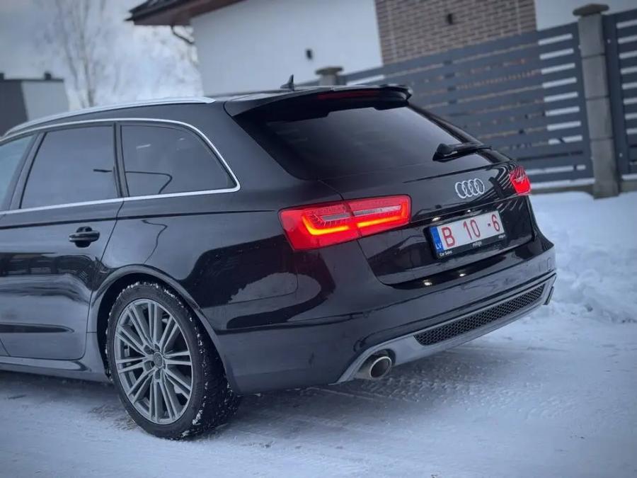 Black Audi A6 2014 in Jelgava, with an engine capacity of 3.00 L and mileage of 189 thousand km for 15900 €, photo 5 on AUTOMOTO.COM.LV