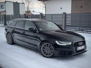 Black Audi A6 2014 in Jelgava, with an engine capacity of 3.00 L and mileage of 189 thousand km for 15900 €, photo 6 on AUTOMOTO.COM.LV
