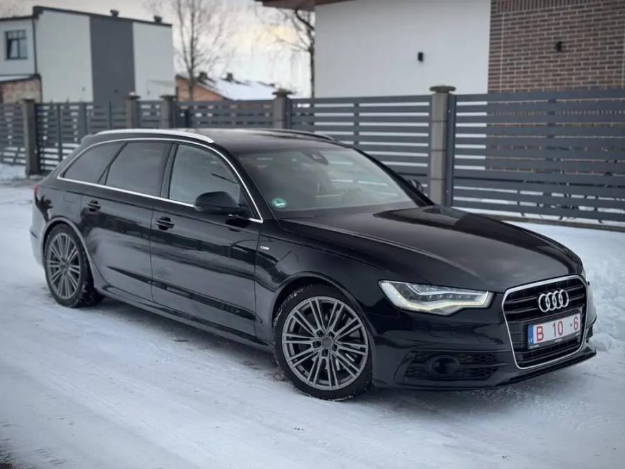 Black Audi A6 2014 in Jelgava, with an engine capacity of 3.00 L and mileage of 189 thousand km for 15900 €, photo 6 on AUTOMOTO.COM.LV