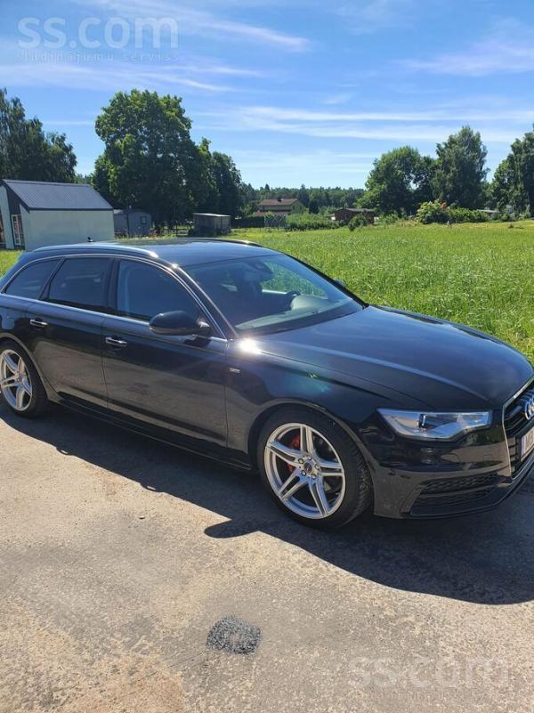 Black Audi A6 2014 in Bauska, with an engine capacity of 3.00 L and mileage of 138 thousand km for 15500 €, photo 1 on AUTOMOTO.COM.LV