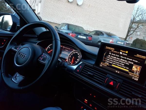 Black Audi A6 2014 in Bauska, with an engine capacity of 3.00 L and mileage of 138 thousand km for 15500 €, photo 5 on AUTOMOTO.COM.LV