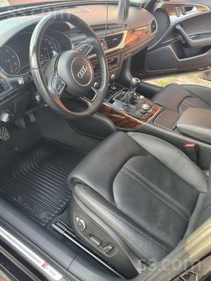Black Audi A6 2014 in Bauska, with an engine capacity of 3.00 L and mileage of 138 thousand km for 15500 €, photo 5 on AUTOMOTO.COM.LV