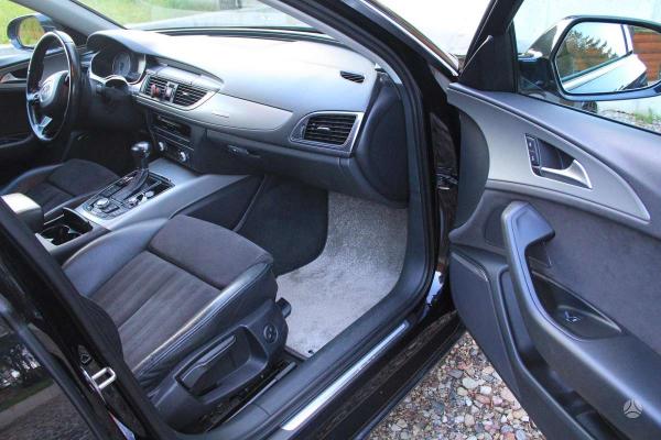 Black Audi A6 2014 in Vilnius, with an engine capacity of 2.97 L and mileage of 305 thousand km for 10300 €, photo 8 on AUTOMOTO.COM.LV