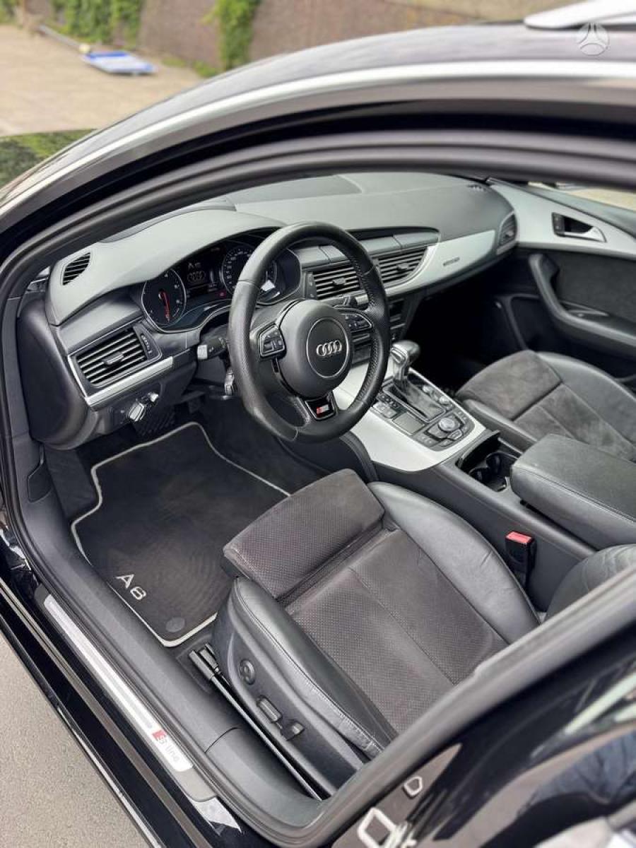Black Audi A6 2014 in Kaunas, with an engine capacity of 2.97 L and mileage of 137 thousand km for 15550 €, photo 12 on AUTOMOTO.COM.LV
