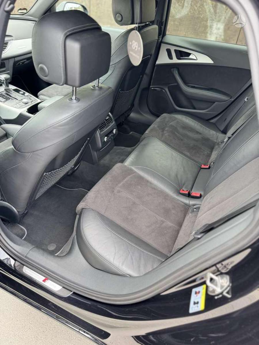 Black Audi A6 2014 in Kaunas, with an engine capacity of 2.97 L and mileage of 137 thousand km for 15550 €, photo 13 on AUTOMOTO.COM.LV