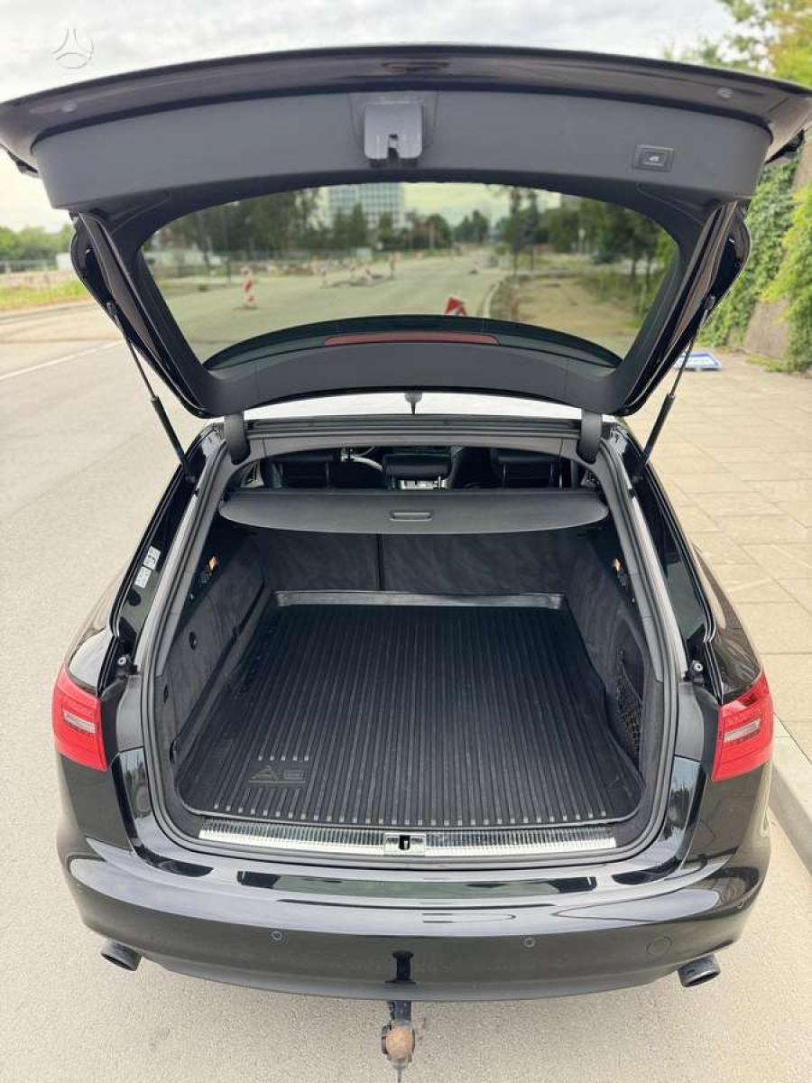 Black Audi A6 2014 in Kaunas, with an engine capacity of 2.97 L and mileage of 137 thousand km for 15550 €, photo 16 on AUTOMOTO.COM.LV