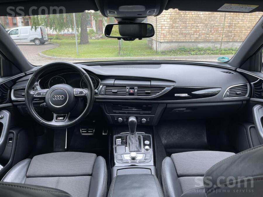 Black Audi A6 2014 in Riga, with an engine capacity of 3.00 L and mileage of 265 thousand km for 14500 €, photo 13 on AUTOMOTO.COM.LV