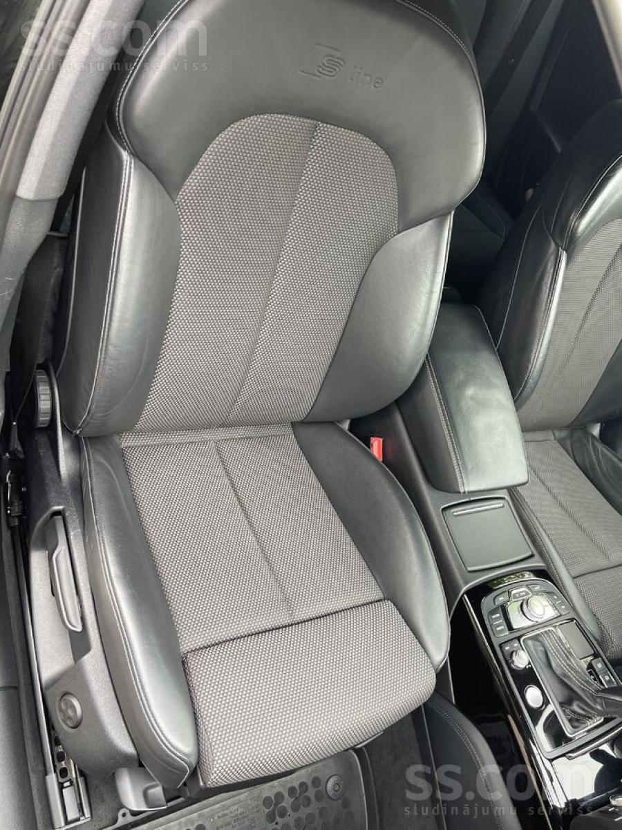 Black Audi A6 2014 in Riga, with an engine capacity of 3.00 L and mileage of 265 thousand km for 14500 €, photo 17 on AUTOMOTO.COM.LV