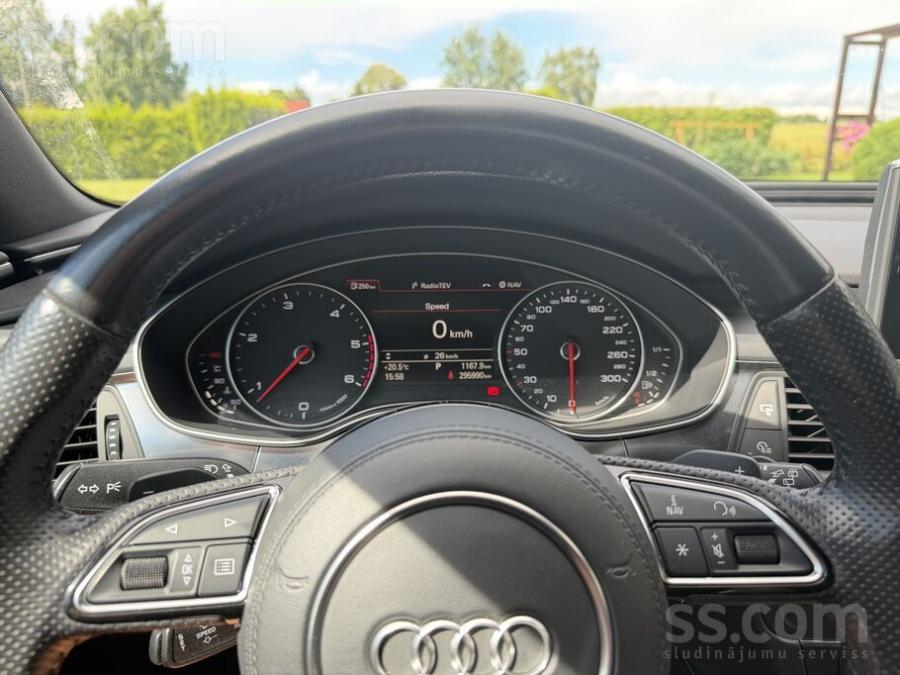 Black Audi A6 2014 in Bauska, with an engine capacity of 3.00 L and mileage of 296 thousand km for 10000 €, photo 9 on AUTOMOTO.COM.LV