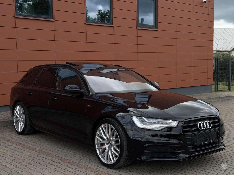 Black Audi A6 2014 in Utena, with an engine capacity of 2.97 L and mileage of 254 thousand km for 14650 €, photo 6 on AUTOMOTO.COM.LV