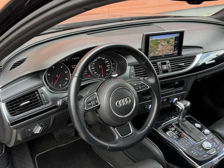 Black Audi A6 2014 in Utena, with an engine capacity of 2.97 L and mileage of 254 thousand km for 14650 €, photo 32 on AUTOMOTO.COM.LV