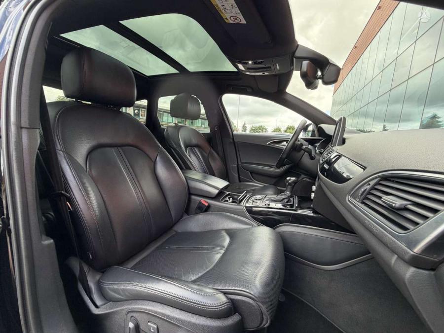 Black Audi A6 2014 in Utena, with an engine capacity of 2.97 L and mileage of 254 thousand km for 14650 €, photo 42 on AUTOMOTO.COM.LV