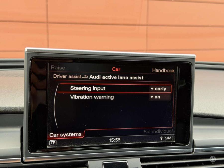 Black Audi A6 2014 in Utena, with an engine capacity of 2.97 L and mileage of 254 thousand km for 14650 €, photo 84 on AUTOMOTO.COM.LV
