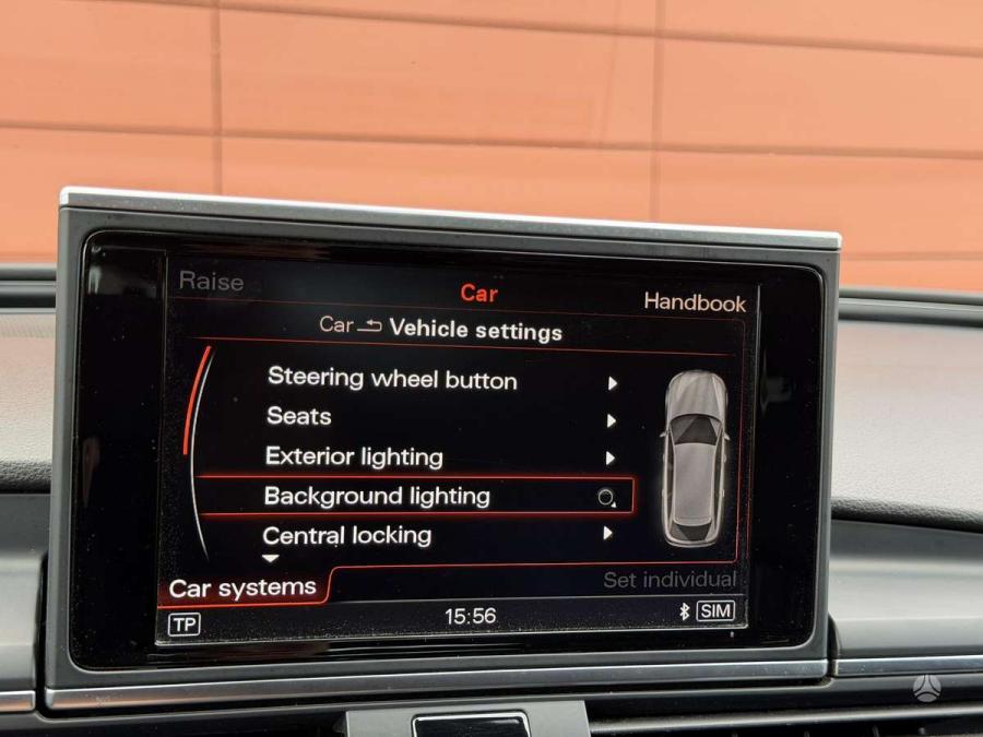 Black Audi A6 2014 in Utena, with an engine capacity of 2.97 L and mileage of 254 thousand km for 14650 €, photo 86 on AUTOMOTO.COM.LV