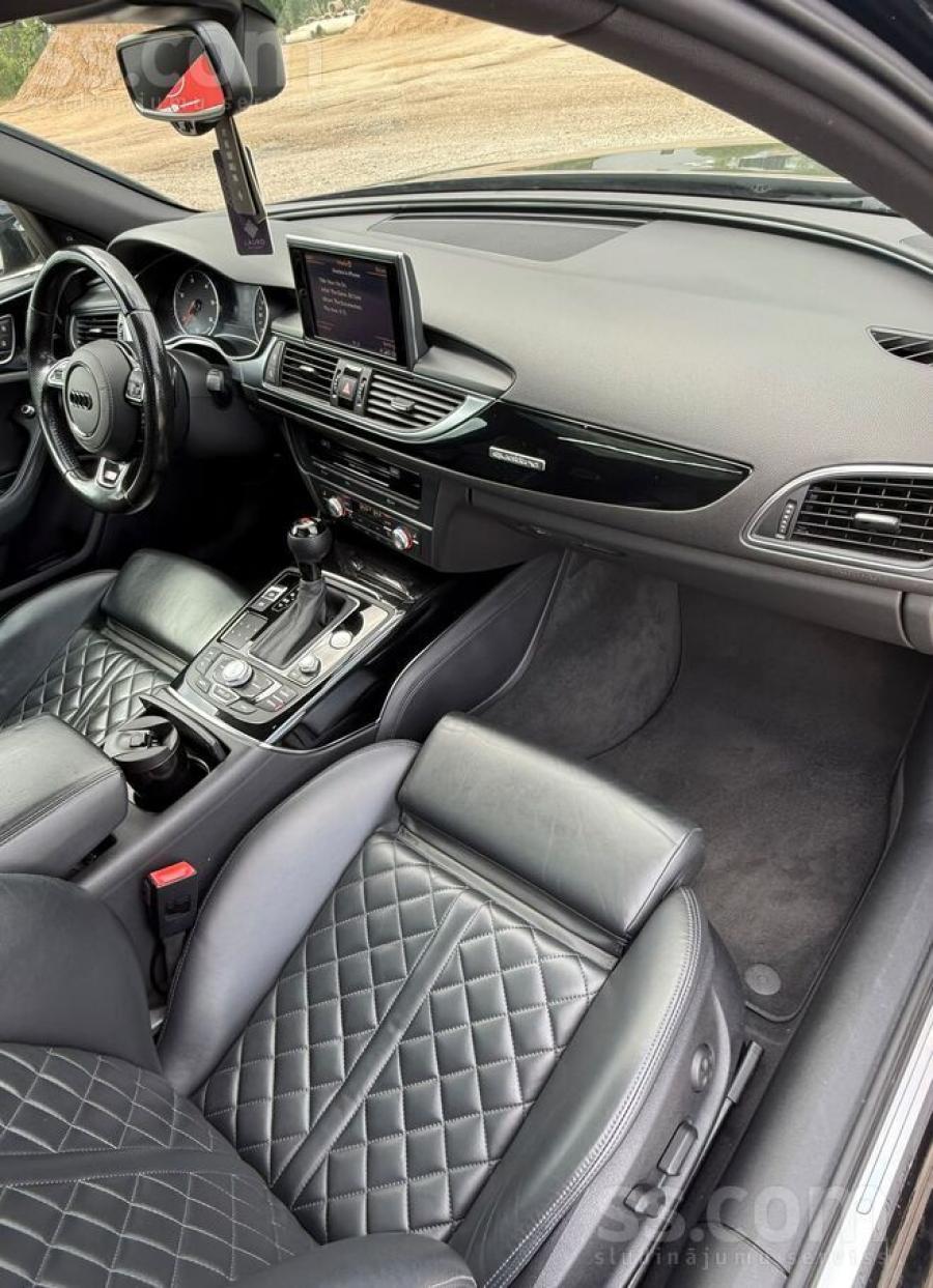 Black Audi A6 2014 in Riga, with an engine capacity of 3.00 L and mileage of 269 thousand km for 18500 €, photo 10 on AUTOMOTO.COM.LV