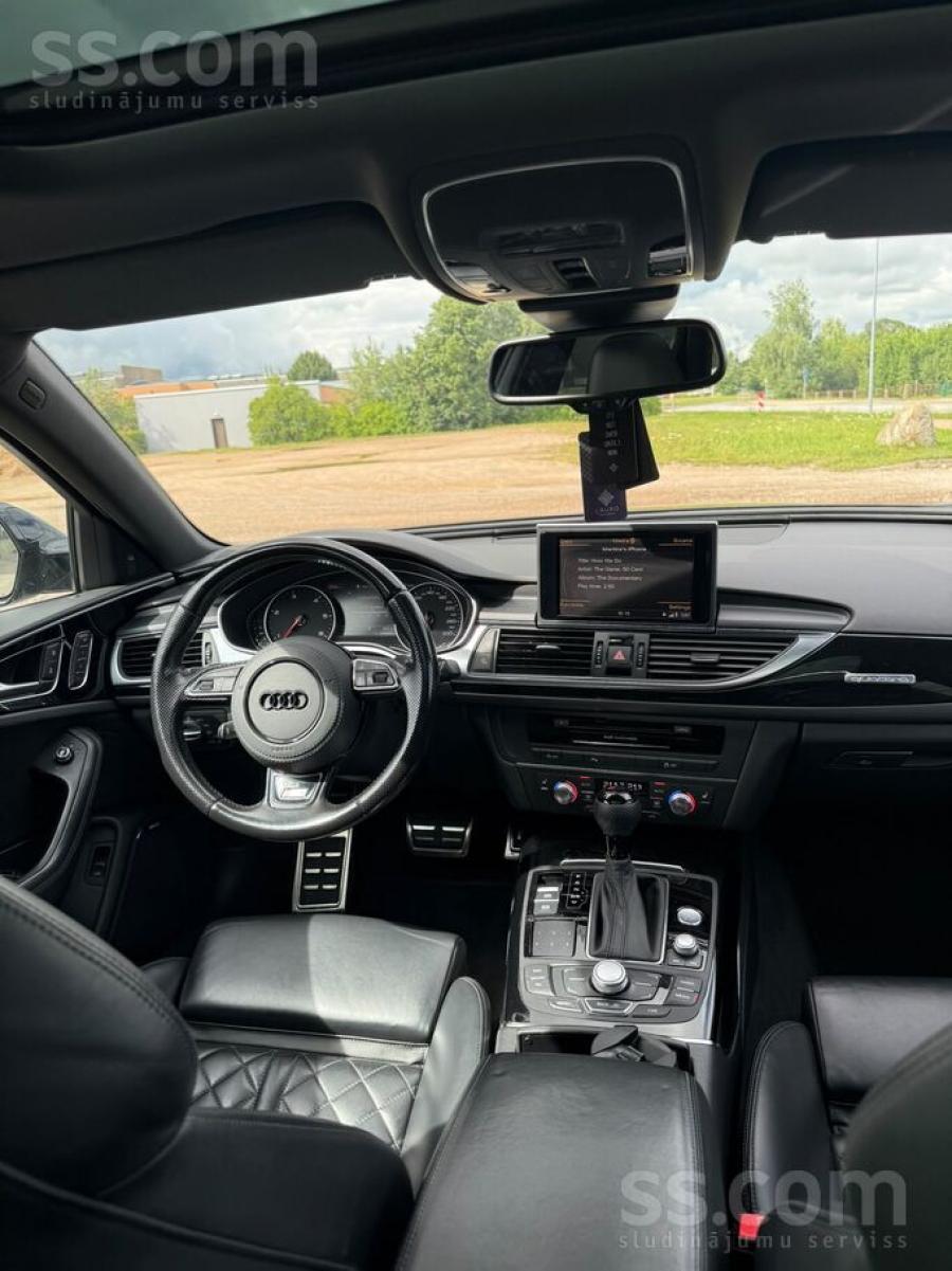 Black Audi A6 2014 in Riga, with an engine capacity of 3.00 L and mileage of 269 thousand km for 18500 €, photo 12 on AUTOMOTO.COM.LV