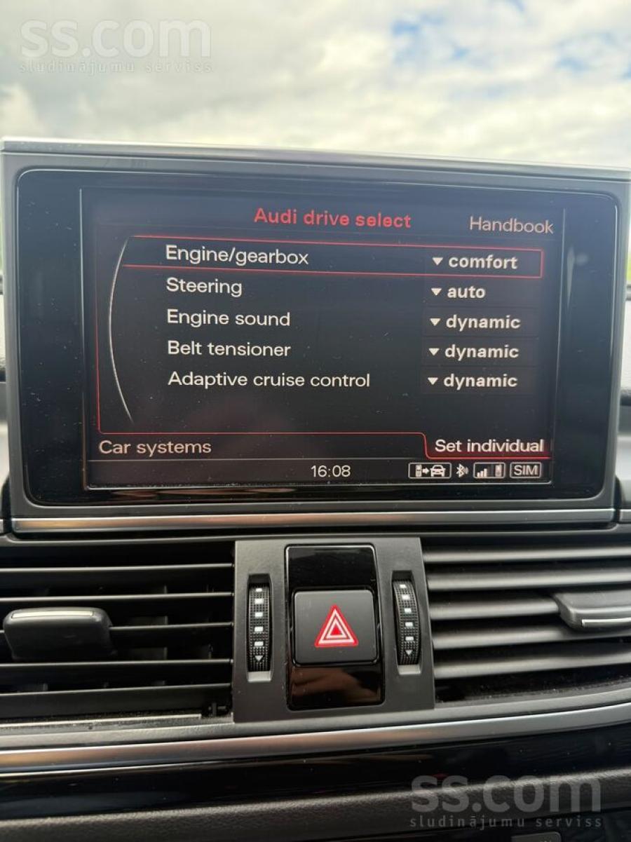 Black Audi A6 2014 in Riga, with an engine capacity of 3.00 L and mileage of 269 thousand km for 18500 €, photo 13 on AUTOMOTO.COM.LV