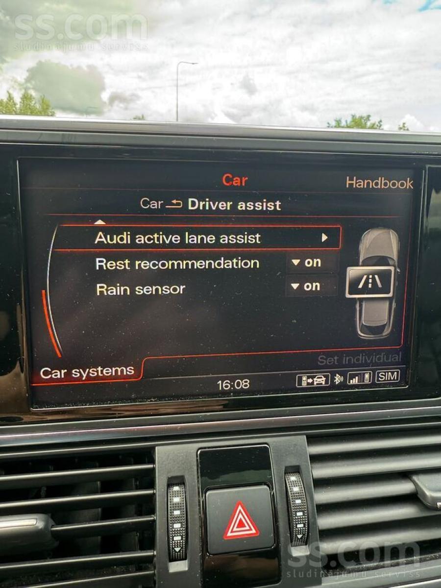 Black Audi A6 2014 in Riga, with an engine capacity of 3.00 L and mileage of 269 thousand km for 18500 €, photo 15 on AUTOMOTO.COM.LV