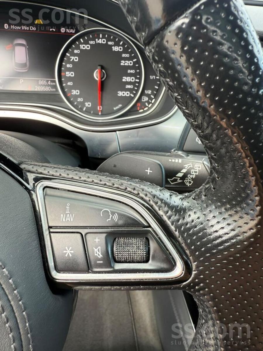 Black Audi A6 2014 in Riga, with an engine capacity of 3.00 L and mileage of 269 thousand km for 18500 €, photo 17 on AUTOMOTO.COM.LV