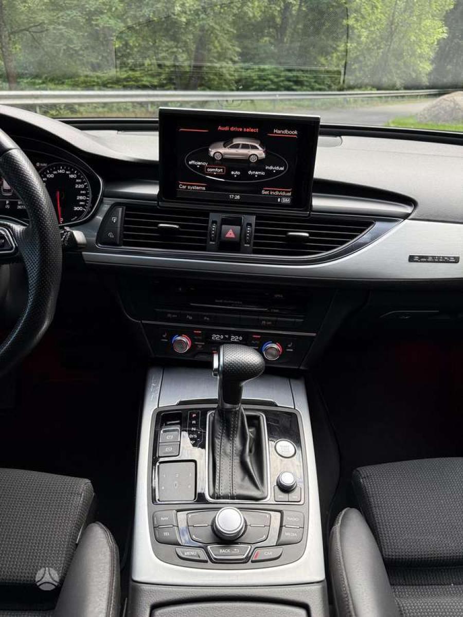 Black Audi A6 2014 in Vilnius, with an engine capacity of 3.00 L and mileage of 268 thousand km for 10750 €, photo 14 on AUTOMOTO.COM.LV