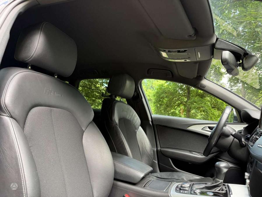 Black Audi A6 2014 in Vilnius, with an engine capacity of 3.00 L and mileage of 268 thousand km for 10750 €, photo 15 on AUTOMOTO.COM.LV