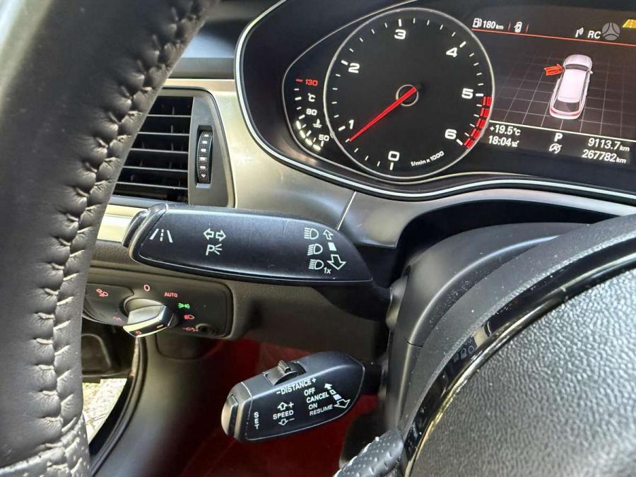 Black Audi A6 2014 in Vilnius, with an engine capacity of 3.00 L and mileage of 268 thousand km for 10750 €, photo 18 on AUTOMOTO.COM.LV
