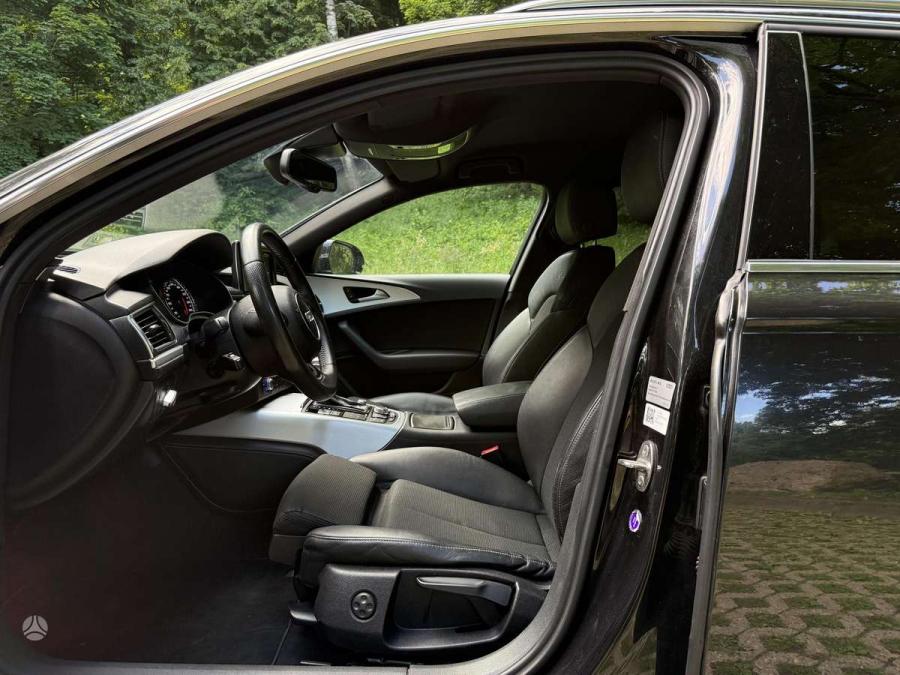 Black Audi A6 2014 in Vilnius, with an engine capacity of 3.00 L and mileage of 268 thousand km for 10750 €, photo 25 on AUTOMOTO.COM.LV