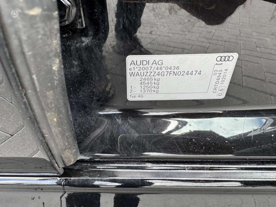 Melns Audi A6 2014 Telšiai, ar dzinēja tilpumu 2.97 L un nobraukumu 244 tūkst. km par 12999 €, foto 32 vietnē AUTOMOTO.COM.LV