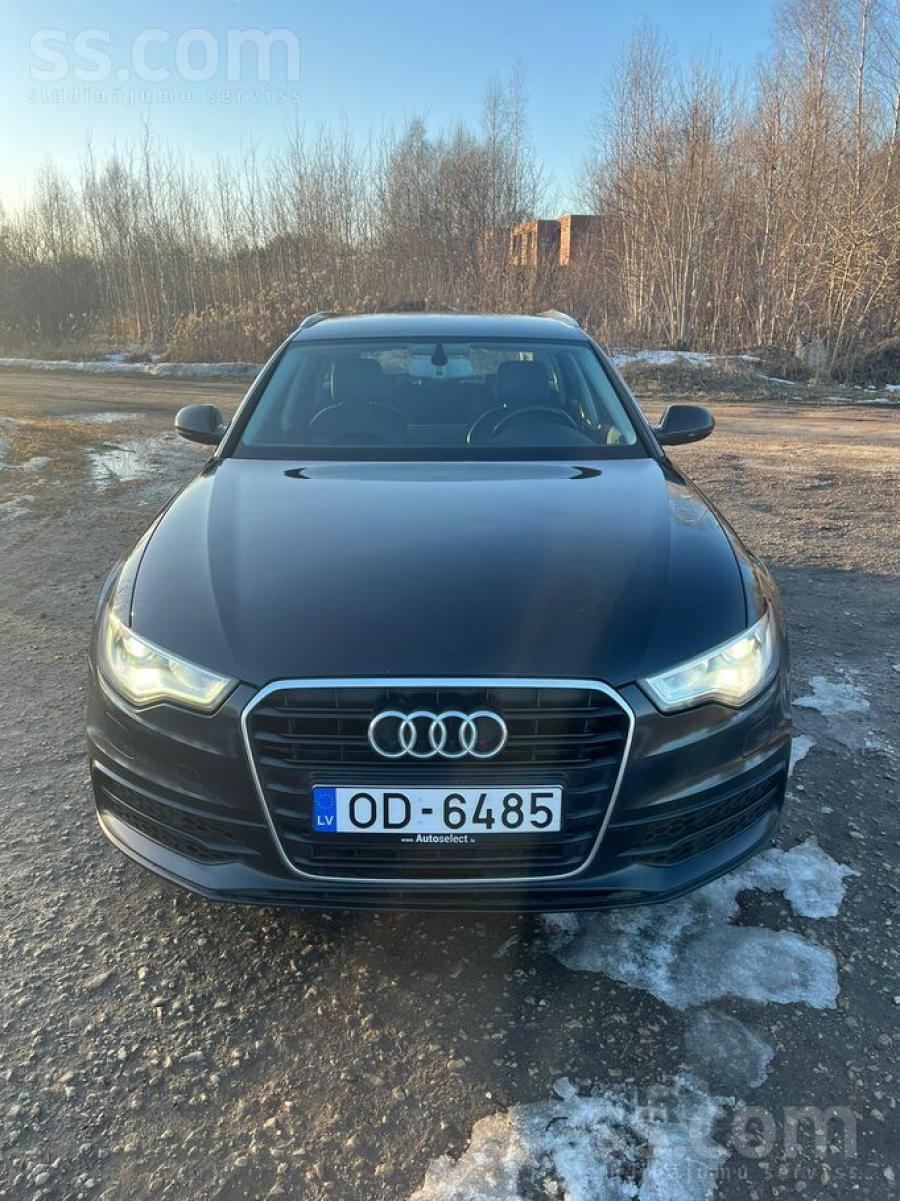Black Audi A6 2014 in Riga, with an engine capacity of 3.00 L and mileage of 347 thousand km for 7950 €, photo 1 on AUTOMOTO.COM.LV
