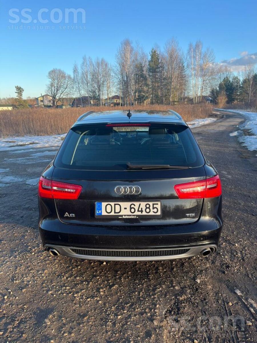 Black Audi A6 2014 in Riga, with an engine capacity of 3.00 L and mileage of 347 thousand km for 7950 €, photo 6 on AUTOMOTO.COM.LV
