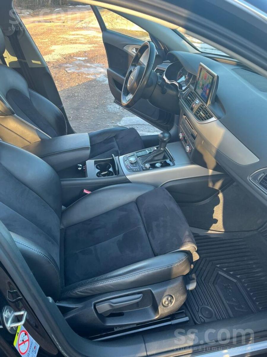 Black Audi A6 2014 in Riga, with an engine capacity of 3.00 L and mileage of 347 thousand km for 7950 €, photo 10 on AUTOMOTO.COM.LV