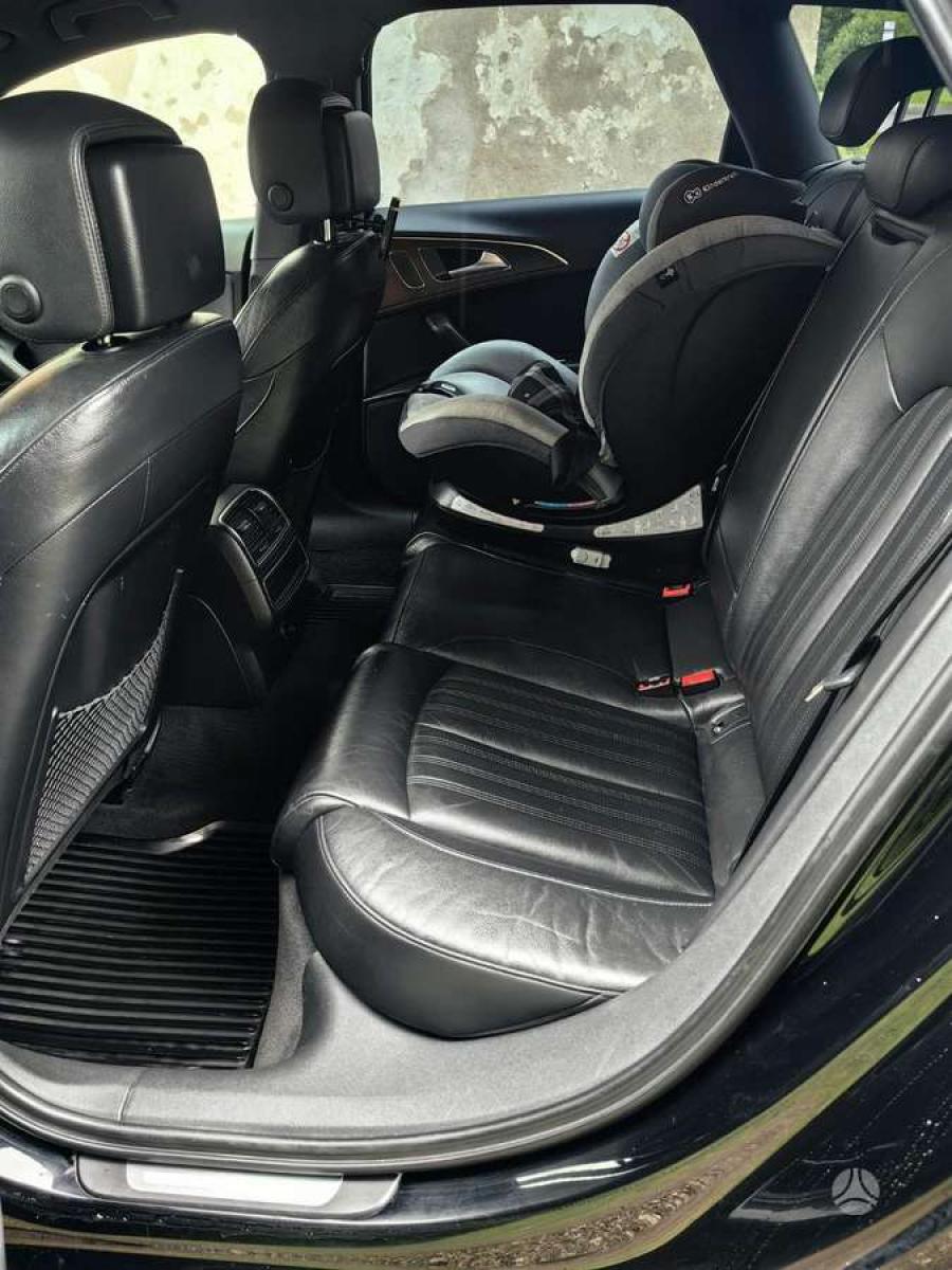 Black Audi A6 2014 in Vilnius, with an engine capacity of 1.97 L and mileage of 17 thousand km for 11500 €, photo 13 on AUTOMOTO.COM.LV